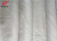 China White Breathable Polyester Sports Mesh Fabric 120GSM 150CM for Track Suit for sale