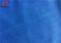 China Bright Blue Reflective Fluorescent Color Fabric Polyester Uniform Material for sale