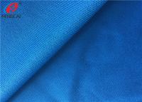 China Bright Blue Reflective Fluorescent Color Fabric Polyester Uniform Material for sale