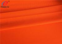 China 100% Polyester Fluorescent Fabric Warp Knitting EN20471 Anti Pilling 160cm 100gsm for sale