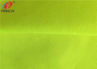 China High Visibility Fluorescent Waterproof Fireproof Fabric 160cm Width 110gsm 100% Polyester for sale