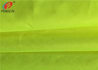 China High Visibility Fluorescent Waterproof Fireproof Fabric 160cm Width 110gsm 100% Polyester for sale