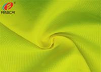 China EN471 Certified Fluorescent Polyester Fabric 90gsm 160cm Width for Safety Workwear and Industrial Clothing for sale