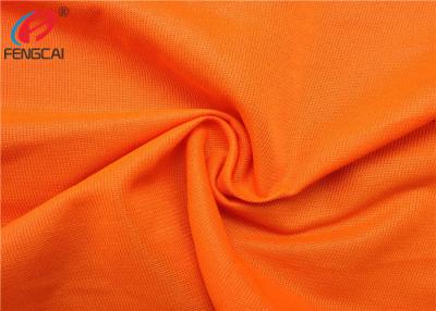 China Orange Reflective Polyester Fluorescent Fabric 150-160cm Width 120gsm for Safety Vest Uniform for sale