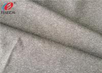 China Polyester Melange 5% Spandex Weft Knitted Fabric For Jersey With Dry Fit for sale