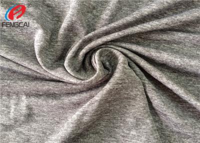 China Polyester Melange 5% Spandex Weft Knitted Fabric For Jersey With Dry Fit for sale