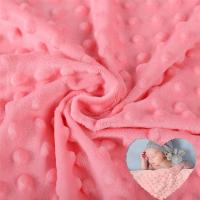 China Bubble Warp Knit Minky Plush Fabric 200cm Width 260gsm for Baby Clothing for sale