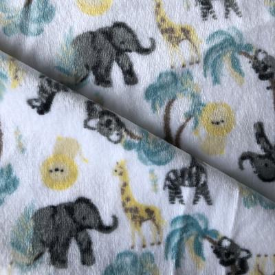 China Printed Spandex Velvet Fabric 95% Polyester 5% Spandex for sale