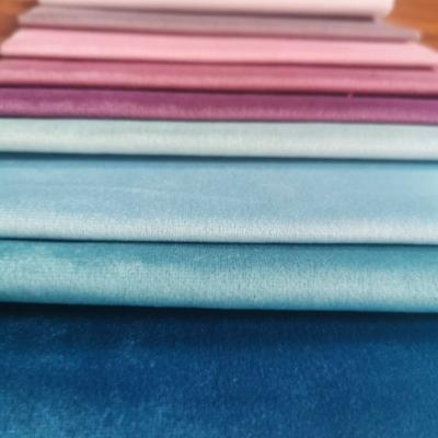 China Custom Printed Shiny Holland Silk Velvet Fabric for sale