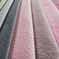 China Brushed / Crushed Velvet Upholstery Fabric for sale