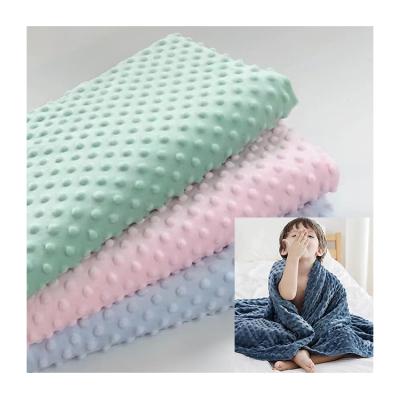 China Minky Plush Fabric Baby Microplush Blanket Material for sale