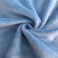 China One Side Spandex Velvet Fabric Blanket Material for sale