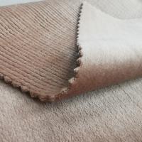 China 380gsm Super soft AB YARN Stripe Velvet Fabric for sale