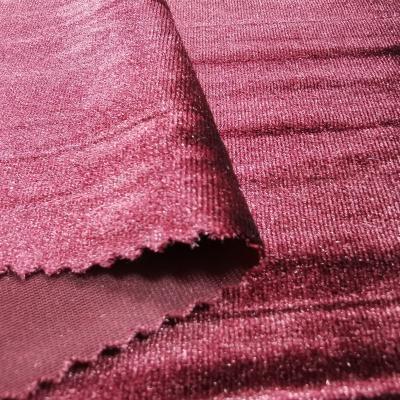 China Shiny KS Super Soft Stretch Velvet Fabric for sale