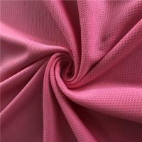 China Pink colour polyester spandex Mesh fabric for Uniform fabric for sale