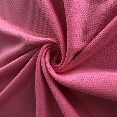 China Pink colour polyester spandex Mesh fabric for Uniform fabric for sale