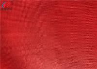 China Red Thin Breathable Polyester Tricot Knit Fabric 50GSM Textiles For Garment for sale