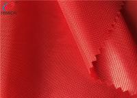 China Red Thin Breathable Polyester Tricot Knit Fabric 50GSM Textiles For Garment for sale