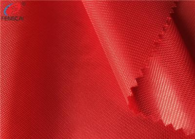 China Red Thin Breathable Polyester Tricot Knit Fabric 50GSM Textiles For Garment for sale