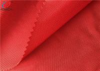 China Red Thin Breathable Polyester Tricot Knit Fabric 50GSM Textiles For Garment for sale