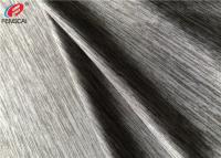 China Melange Grey Coolmax Fabric 95% Polyester 5% Spandex 200GSM 62