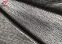 China Melange Grey Coolmax Fabric 95% Polyester 5% Spandex 200GSM 62