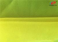 China Bright Yellow 100% Polyester Fluorescent Fabric 80gsm 162cm Width for Safety Vests and Uniforms for sale