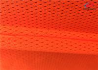 China 50D + 75D Fluorescent Material Fabric High Visibility Fluorescent Mesh Fabric for sale