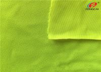 China EN471 Certified Fluorescent Polyester Fabric 90gsm 160cm Width for Safety Workwear and Industrial Clothing for sale