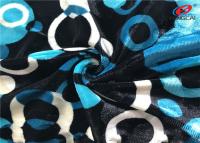 China Printed Stretch Knitted Polyester Spandex Velvet Fabric 60 Inches 210gsm for Ladies Dress for sale