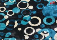 China Printed Stretch Knitted Polyester Spandex Velvet Fabric 60 Inches 210gsm for Ladies Dress for sale