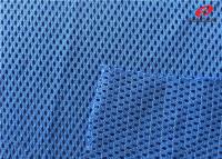 China Blue Dry Fit Polyester Sports Mesh Fabric 150cm Width 70gsm Athletic Lining for Jacket for sale