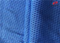 China Blue Dry Fit Polyester Sports Mesh Fabric 150cm Width 70gsm Athletic Lining for Jacket for sale