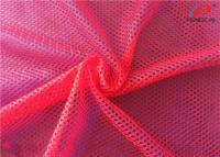China Customized Knit Big Hole Sports Mesh Polyester Fabric 155cm 65GSM for Women Clothing for sale