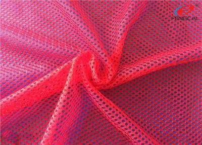 China Customized Knit Big Hole Sports Mesh Polyester Fabric 155cm 65GSM for Women Clothing for sale