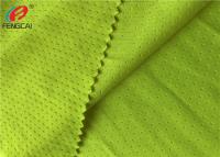 China Soft Knitted Weft Mesh Fabric 90% Polyester 10% Lycra Spandex Stretch Fabric for T-Shirt 155cm Width 180gsm for sale