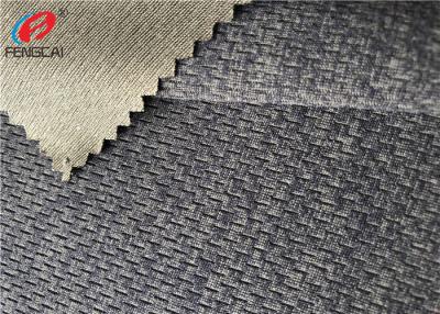 China 165GSM Polyester Melange Bird Eye Mesh Fabric Weft Knitting Sports Fabric 155cm Width for sale