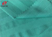 China Polyester Spandex Striped Sports Mesh Fabric 180GSM Power Net 150cm Width for sale