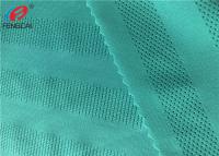 China Polyester Spandex Striped Sports Mesh Fabric 180GSM Power Net 150cm Width for sale