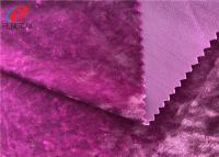 China 95% Polyester 5% Spandex Brushed Ice Velvet Fabric 230GSM 58/64 Inch Width Dress Fabric for sale