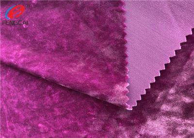 China 95% Polyester 5% Spandex Brushed Ice Velvet Fabric 230GSM 58/64 Inch Width Dress Fabric for sale