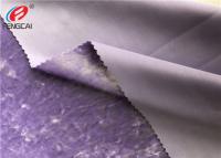 China Diamond Brushed Shiny Ice Velvet Polyester Spandex Fabric 150cm 250GSM for Sofa for sale
