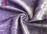 China Diamond Brushed Shiny Ice Velvet Polyester Spandex Fabric 150cm 250GSM for Sofa for sale