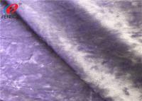 China Diamond Brushed Shiny Ice Velvet Polyester Spandex Fabric 150cm 250GSM for Sofa for sale