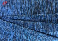 China Jerseys Melange Weft Knitted Fabric 100% Polyester Non - Stretch Plain Dyed for sale