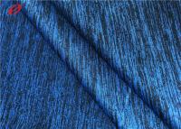 China Jerseys Melange Weft Knitted Fabric 100% Polyester Non - Stretch Plain Dyed for sale