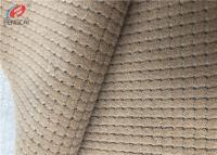 China Brushed Polyester Jacquard Sofa Velvet Upholstery Fabric Composite Velboa Fabric for sale