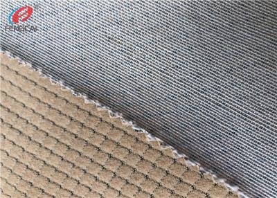 China Brushed Polyester Jacquard Sofa Velvet Upholstery Fabric Composite Velboa Fabric for sale