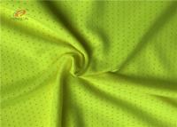 China 120 GSM Bird Eye Mesh Fabric - 92% Polyester 8% Spandex Sports T-Shirt Material with 155 cm Width for sale
