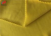 China Yellow Colour Semi-dull Lycra Knitted Polyester Spandex Fabric For Apparel for sale
